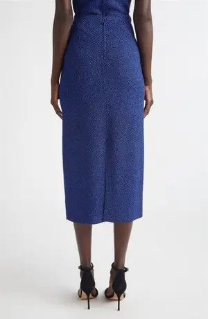 St. John Margo Legacy Crepe Knit Midi Skirt