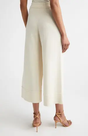 St. John Romy Legacy Crepe Kit Wide Leg Pants