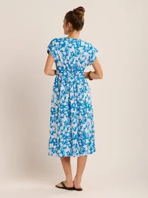 BRAKEBURN Ranieli Floral Print Midi Dress