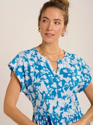 BRAKEBURN Ranieli Floral Print Midi Dress