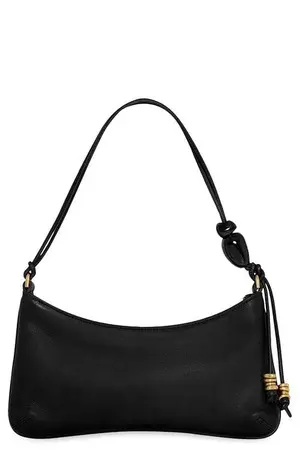 Rebecca Minkoff Reina Leather Shoulder Bag - Black