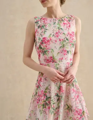 HOBBS LONDON Floral Fit And Flare Midi Dress
