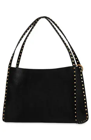 Rebecca Minkoff Dylan Studded Leather Shoulder Bag - Black