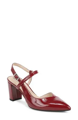 LIFESTRIDE Raelynn Slingback Half D'orsay Pointed Toe Pump - Dark Cherry