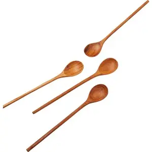 BE HOME Teak Thin Spoonsset Of 4 - Brown