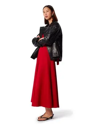 Whistles V-neck Panel Maxi Dress