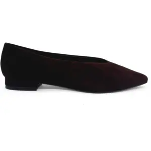 AMIE RAFA Riley Suede Ballet Flats - Brown