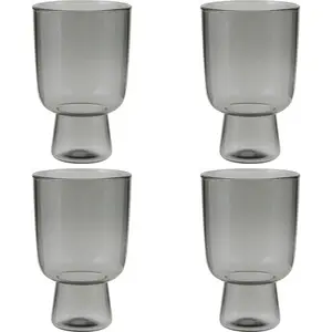 DANICA BRANDS Pedestal Tumblerset Of 4 - Grey