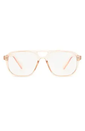 THE BOOK CLUB The Book Club The Atticus Aviator Blue Light Blocking Reading Glasses Sand
