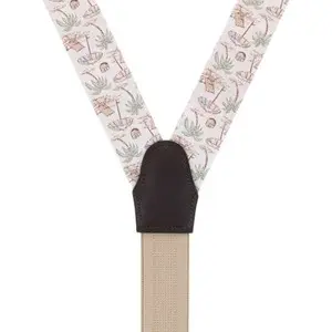 Trafalgar Beach Get A Way Silk Novelty Button End Suspenders
