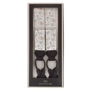 Trafalgar Beach Get A Way Silk Novelty Button End Suspenders