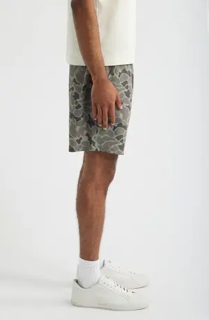 SANTO STUDIO Racer Tech Camo Drawstring Shorts