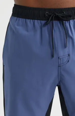 SANTO STUDIO Tempo Wordmark Performance Drawstring Shorts