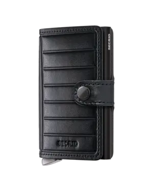 SECRID Premium Miniwallet+ Emboss Lines Black
