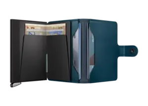 SECRID Premium Miniwallet+ Emboss Lines - Teal