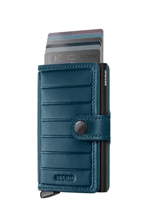 SECRID Premium Miniwallet+ Emboss Lines - Teal