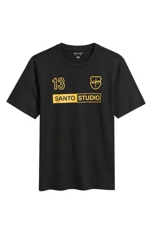 SANTO STUDIO Santo Futbol Tech Logo Graphic T-shirt