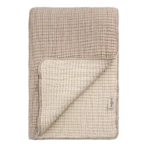 OLIVIERA HOME Soho Supersoft 4-layer Cotton Gauze Quilt - Sand