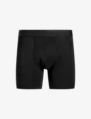 Commando Essential Modal Relaxed Boxer Brief With Fly - Black