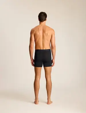 Commando Essential Modal Relaxed Boxer Brief With Fly - Black