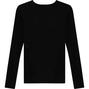 RIFF Modal Long Sleeve Soft Stretch Shell Top - Jet Black