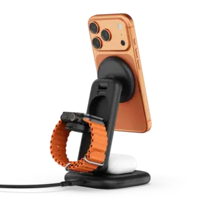 SATECHI 3 In 1 Foldable Wireless Charging Stand With Qi2 25w