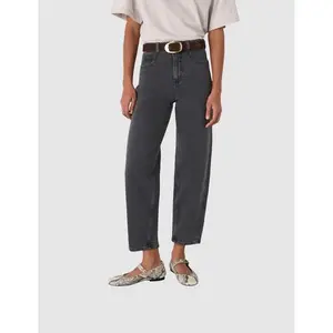 Whistles Stretch Barrel Leg Jeans - Grey