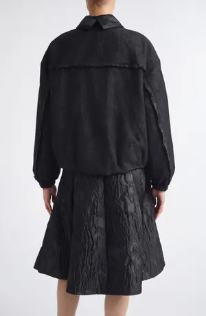 JASON WU Textured Fray Jacquard Jacket