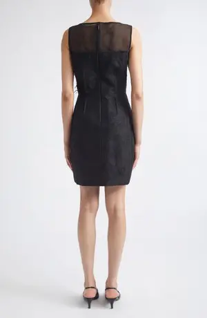 JASON WU Textured Fray Jacquard Mini Dress