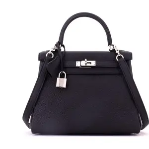Hermès Kelly Handbag Togo With Palladium Hardware 25