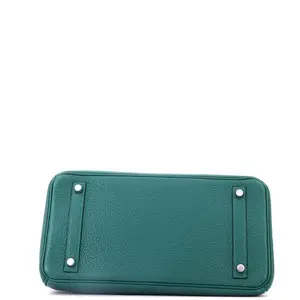 Hermès Birkin Handbag 30 Clemence Leather - Malachite