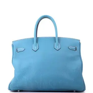 Hermès Birkin Handbag Togo With Palladium Hardware 35 - Blue
