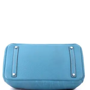 Hermès Birkin Handbag Togo With Palladium Hardware 35 - Blue