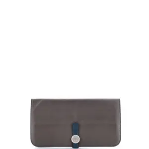 Hermès Dogon Recto Verso Wallet Leather - Grey