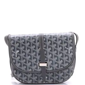 Goyard Belvedere Ii Messenger Bag Coated Canvas Pm - Grey