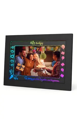 ECO4LIFE Wifi Rgb Lighting Digital Photo Frame 10.1 - Black