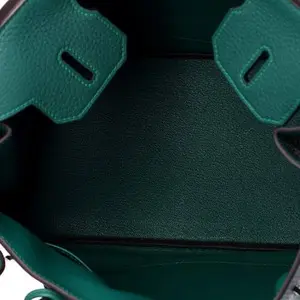 Hermès Birkin 30 Clemence With Palladium Hardware - Malachite