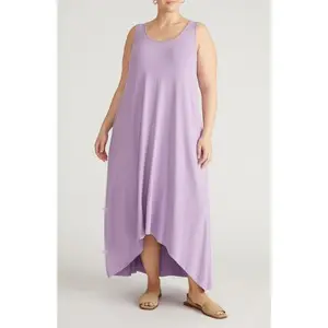 Universal Standard Athena Divine Sleeveless High-low Maxi Dress - Spring Iris Purple