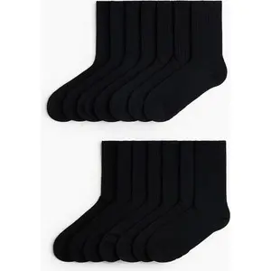 H&m 7-Pack Sports Socks Black