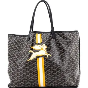 81036096 Anjou Reversible Tote Printed Coated Canvas Gm - Black