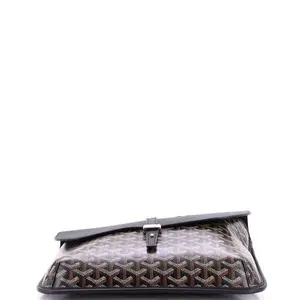 81036096 Goyard Messenger Bag In Coated Canvas And Leather