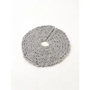 ANZY HOME Chunky-knitted Christmas Tree Skirt - Gray