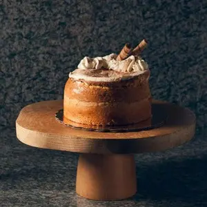 BE HOME Kiln Wood Cake Stand