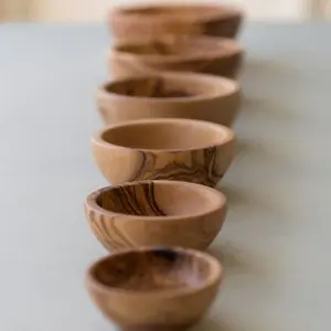BE HOME Wood Nesting Bowlsset Of 6