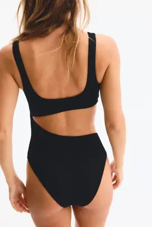 H&m Padded-cup High-leg Cut-out Swimsuit