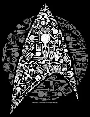 STAR TREK Starfleet Icon Collage Graphic T-shirt