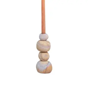 BE HOME Sandstone Taper Holder - Rainbow