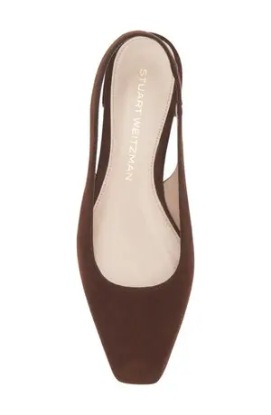 STUART WEITZMAN Stassi Slingback Flat - Walnut
