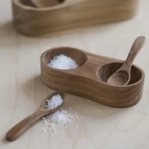 BE HOME Salt & Pepper Cellar With Spoons