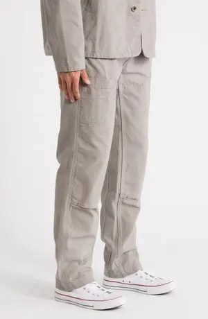 IMPERFECTS Courier Og Fit Organic Cotton Canvas Chore Pants - Driftwood